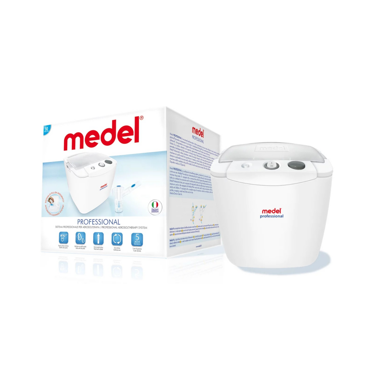 Medel Professional Nebulizer For Continuous Use With Integrated Steril