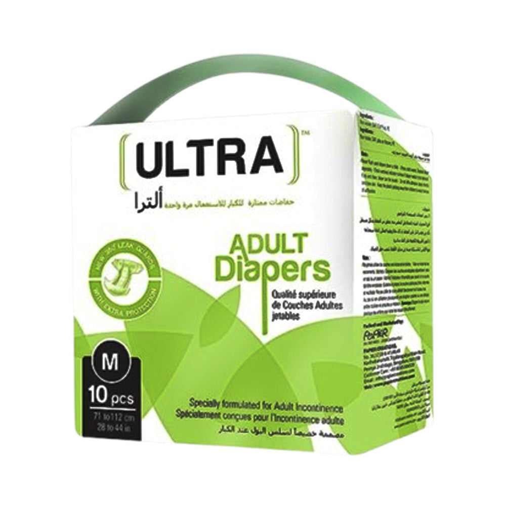 Ultra Adult Diapers Medium Size (10 Count)