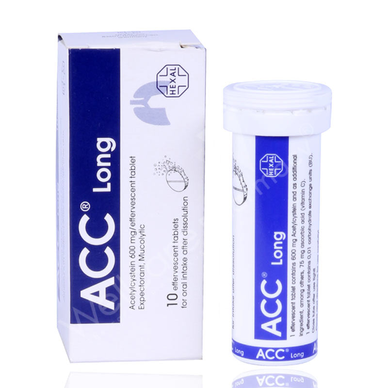 Buy Acc Long Effervescent Tablet 600 Mg 10 PC | Vitamin Qatar – Vitamin ...