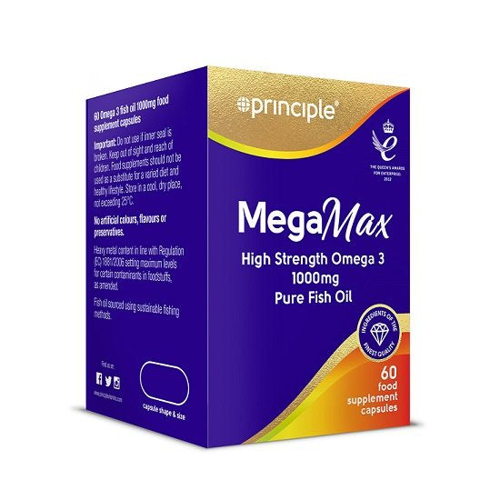 Principle Mega Max 1000mg Omega-3 Capsules – 60 Capsules