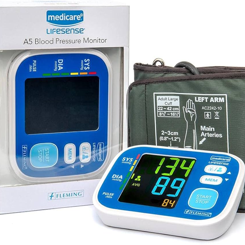 Medicare Lifesense A5 Upper Arm Blood Pressure Monitor