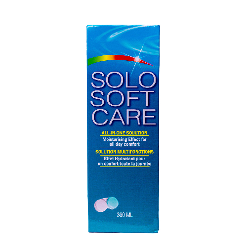 Solo Soft Care All-In-One Solution For Contact Lenses - 360ml